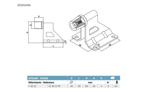 Bolt-Down Gate Stop | Secure Positioning | Sliding Gates